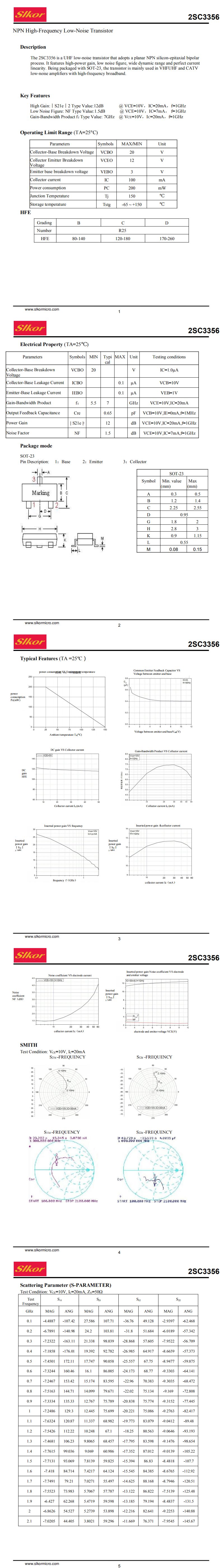 Cost-effective 2SC3356 R25 NPN Bipolar Transistor SOT-23 Factory Direct ...